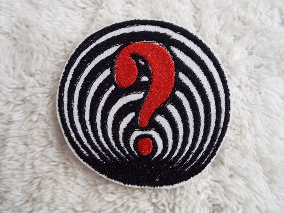 Question Mark Spiral Iron-on Patch - Etsy