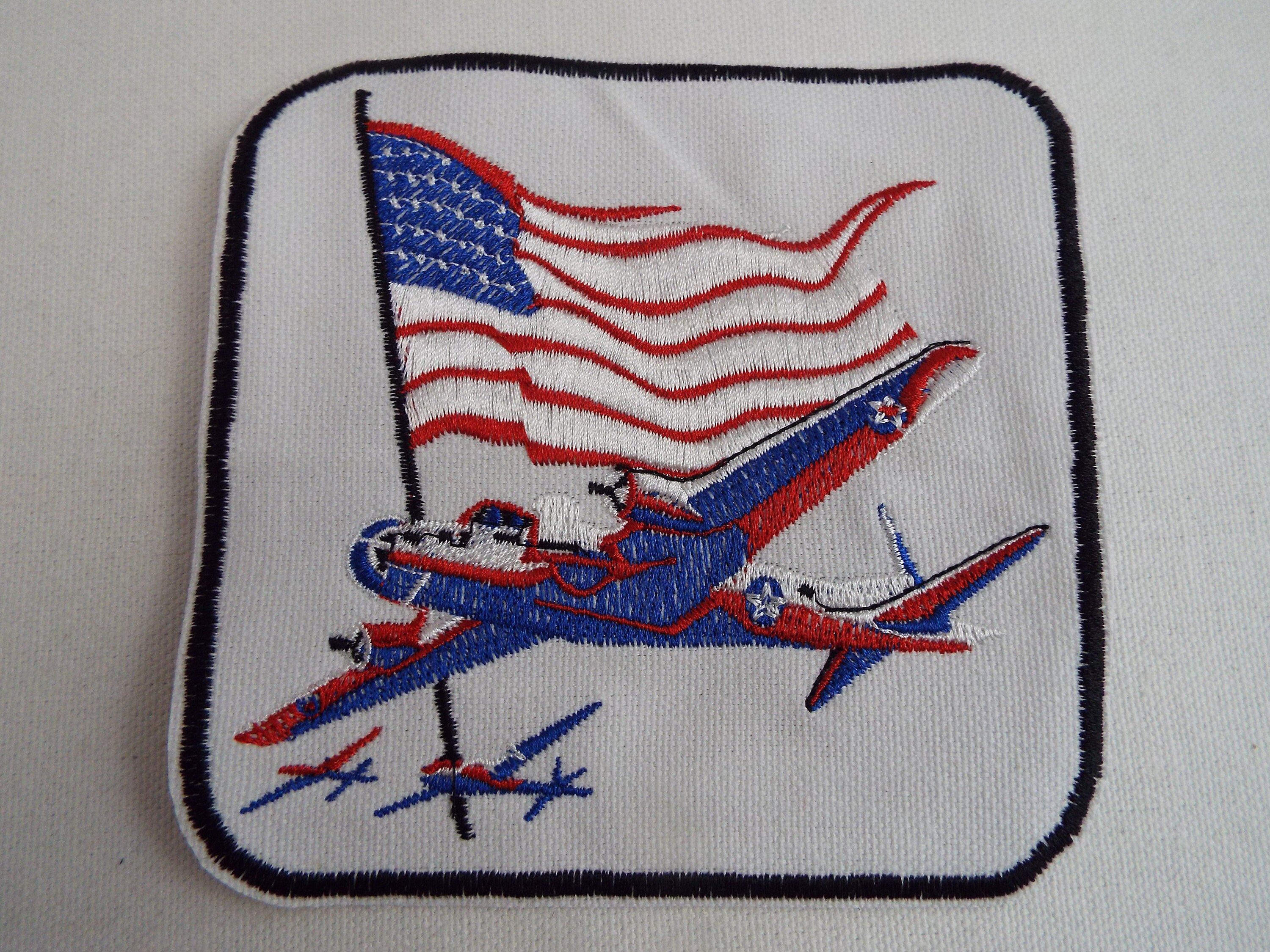 American Bomber Airplane Flag Embroidered Iron on Patch - Etsy