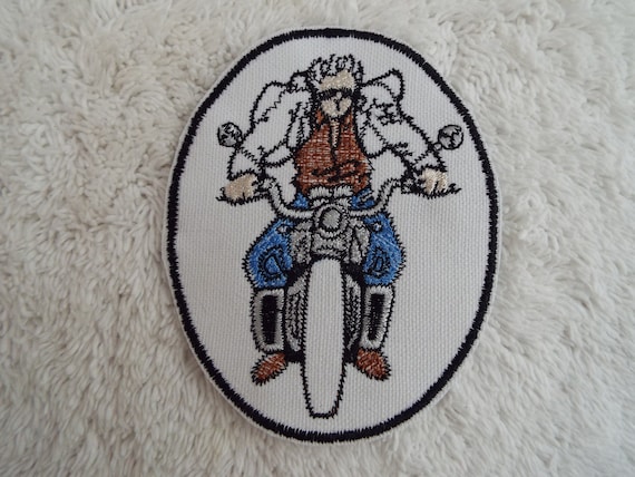 Easy Rider Motorcycle Man Iron-on Patch | Etsy