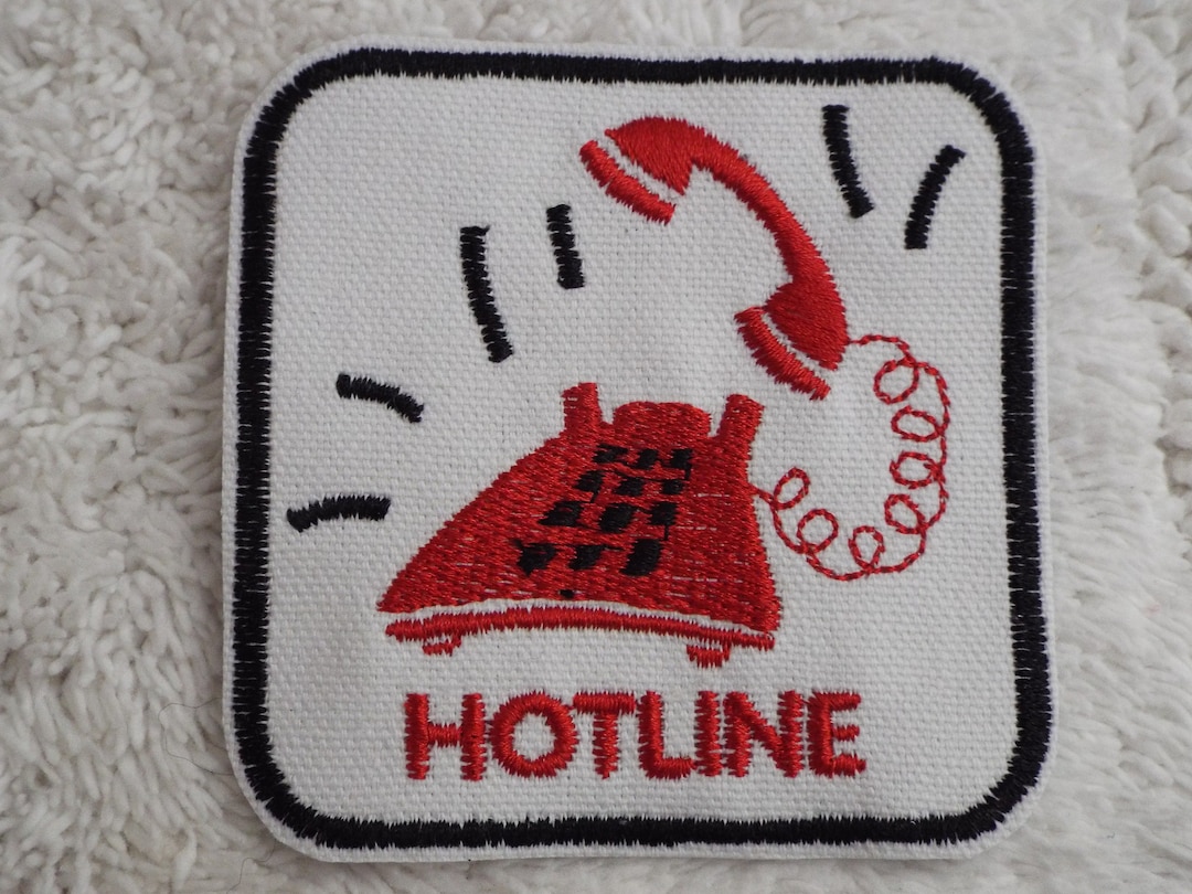 Telephone Hotline Iron-on Patch - Etsy