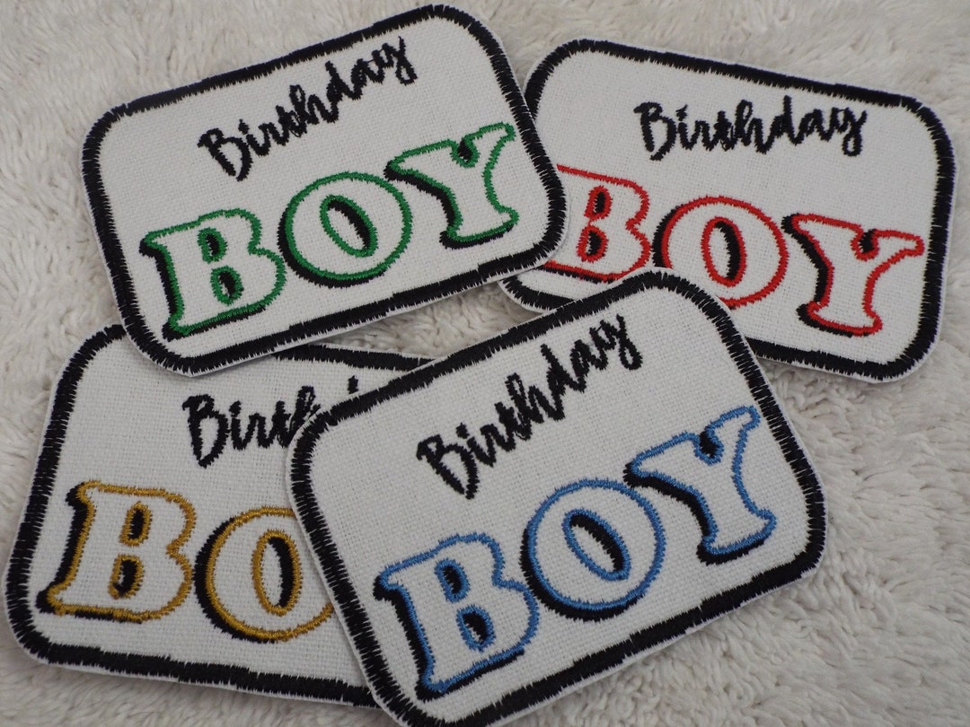Birthday Boy Embroidered Iron on Patch - Etsy
