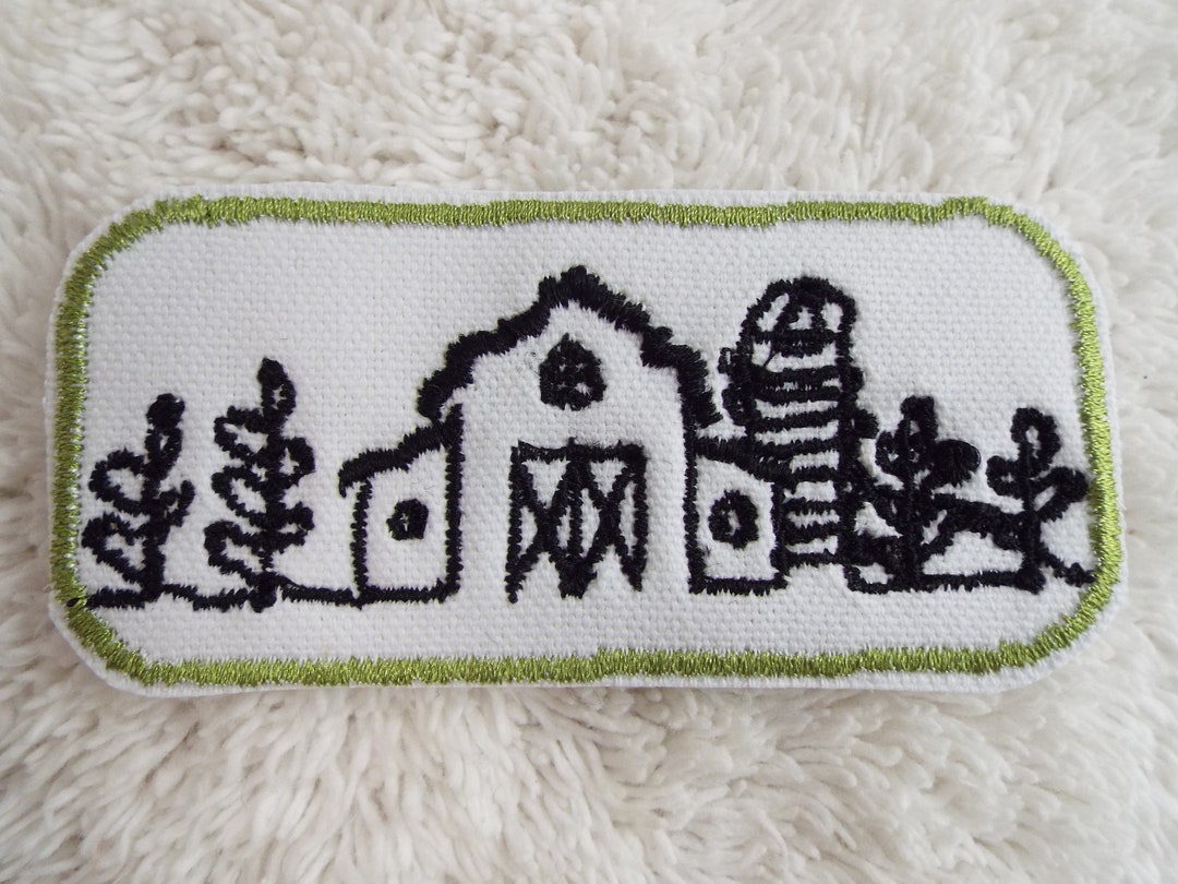 Farm Barn Silo Embroidered Iron on Patch - Etsy