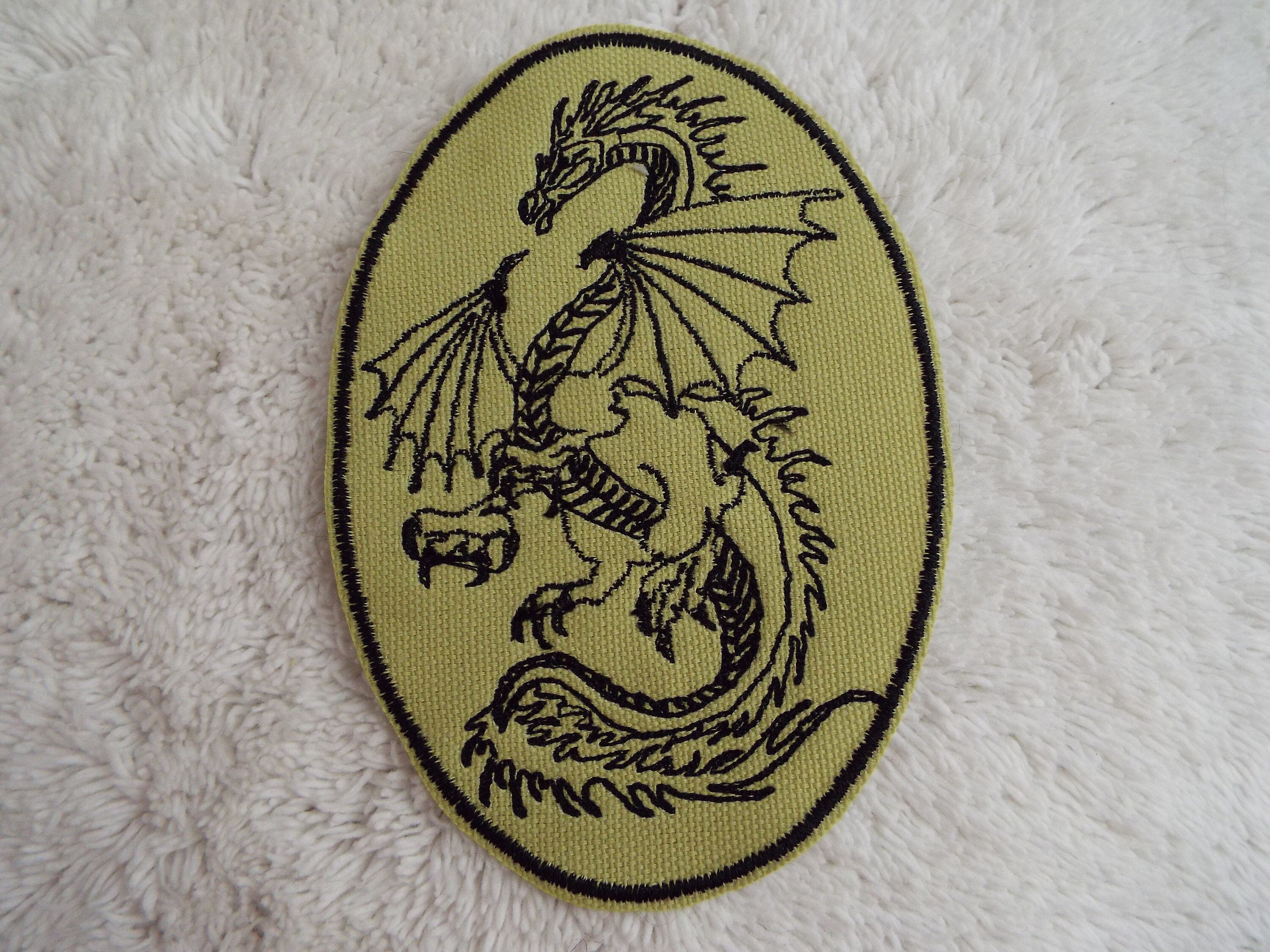 DRAGON Embroidery Iron-on Patch - Etsy