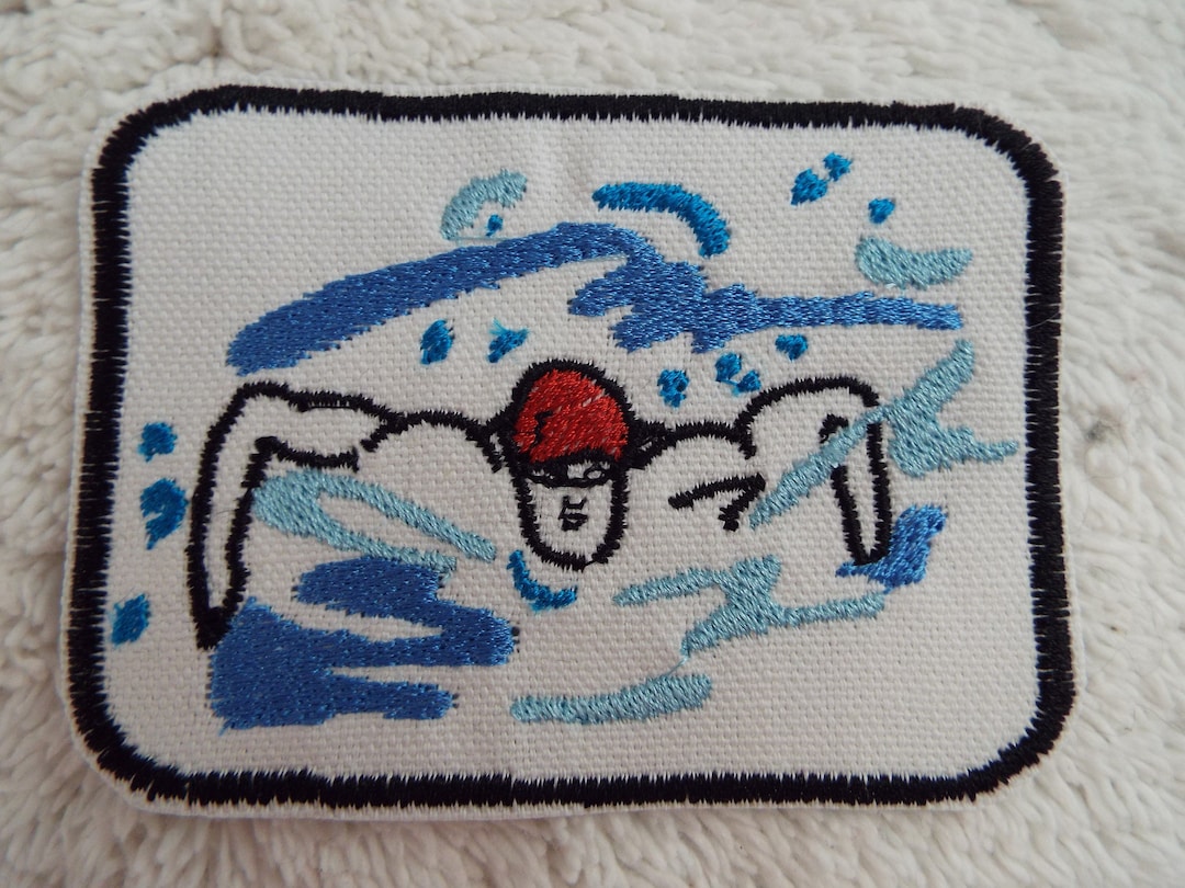 Athlete SWIMMER Olympic Embroidered Iron-on Patch - Etsy