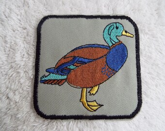 Mallard Duck Embroidered Iron on Patch - Etsy