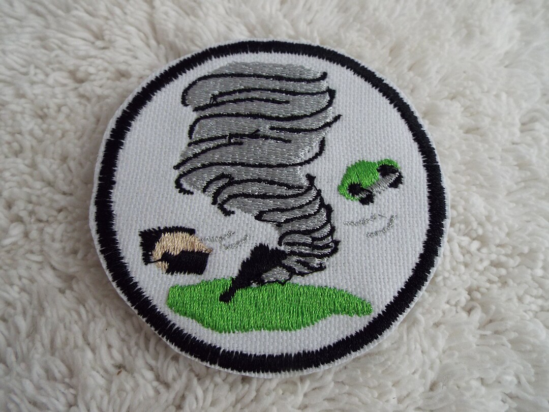 Tornado Embroidered Iron on Patch - Etsy
