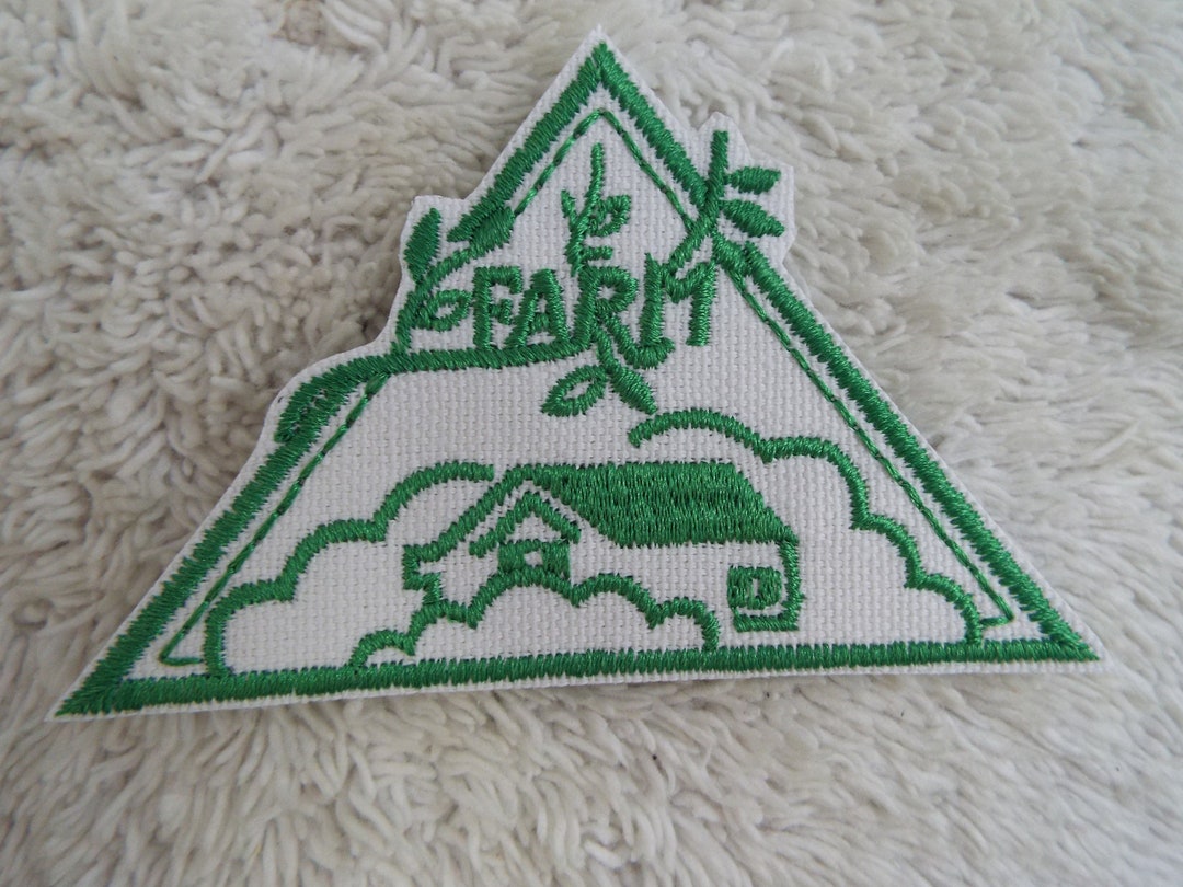 Farm Triangle Embroidery Iron-on Patch - Etsy