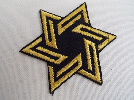 Yellow Jewish Star Patch
