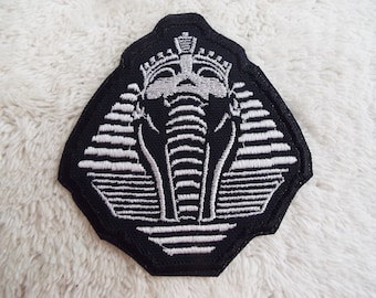 Large Gold Egyptian Pharaoh Iron on Patch Egyptian Pharaoh - Etsy