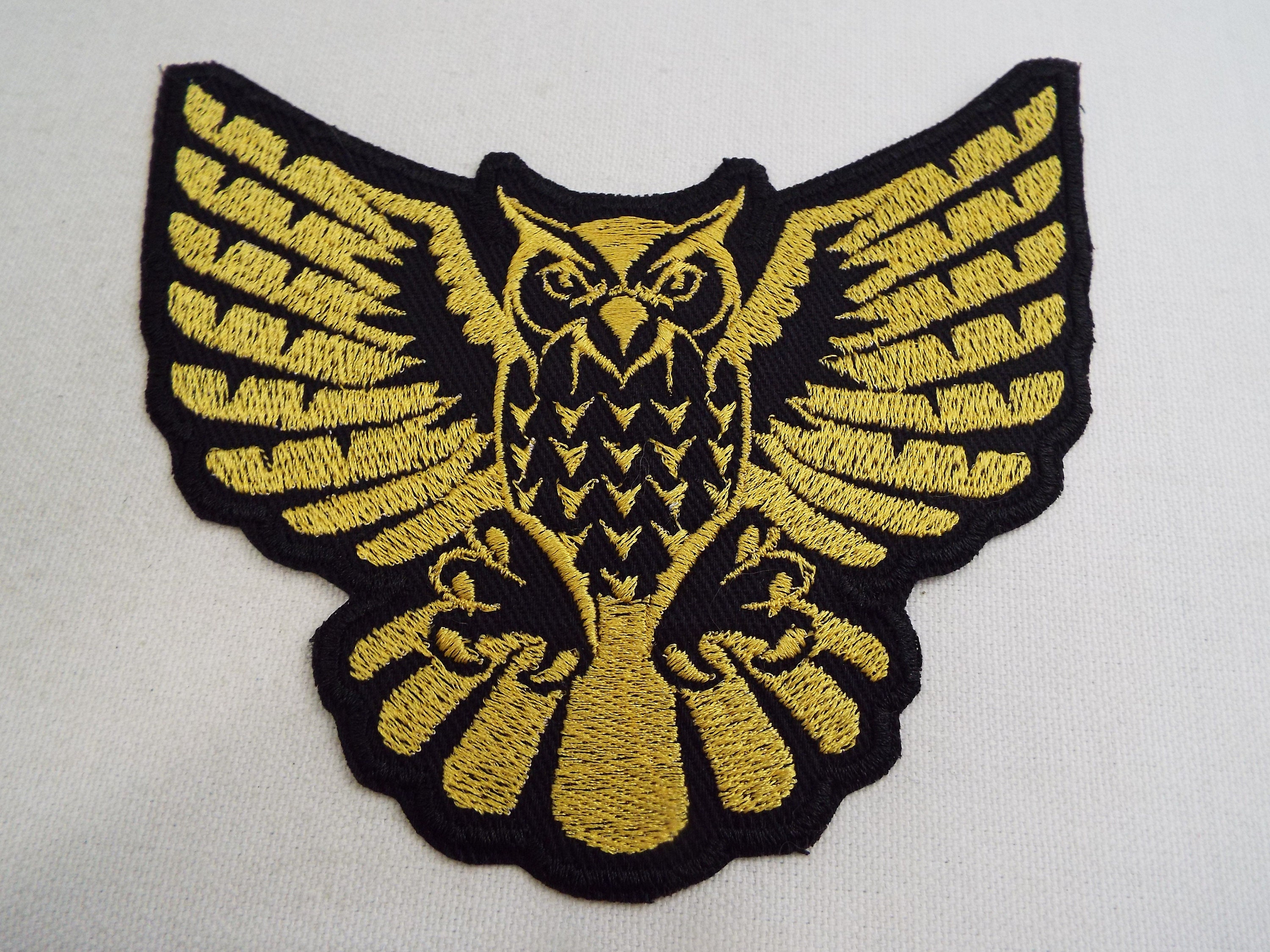 Flying Owl Embroidery Iron-on Patch - Etsy
