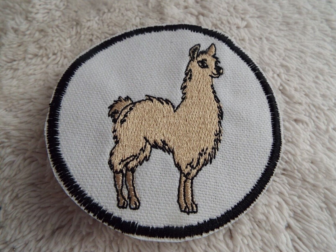 Alpaca Embroidery Iron-on Patch - Etsy