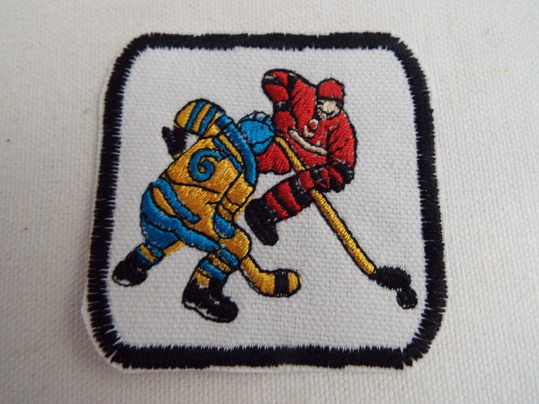 Hockey Players Embroidery Iron-on Patch - Etsy