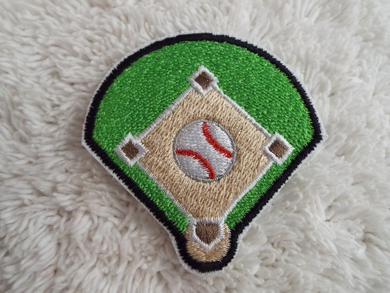 Baseball Field Embroidered Iron on Patch - Etsy