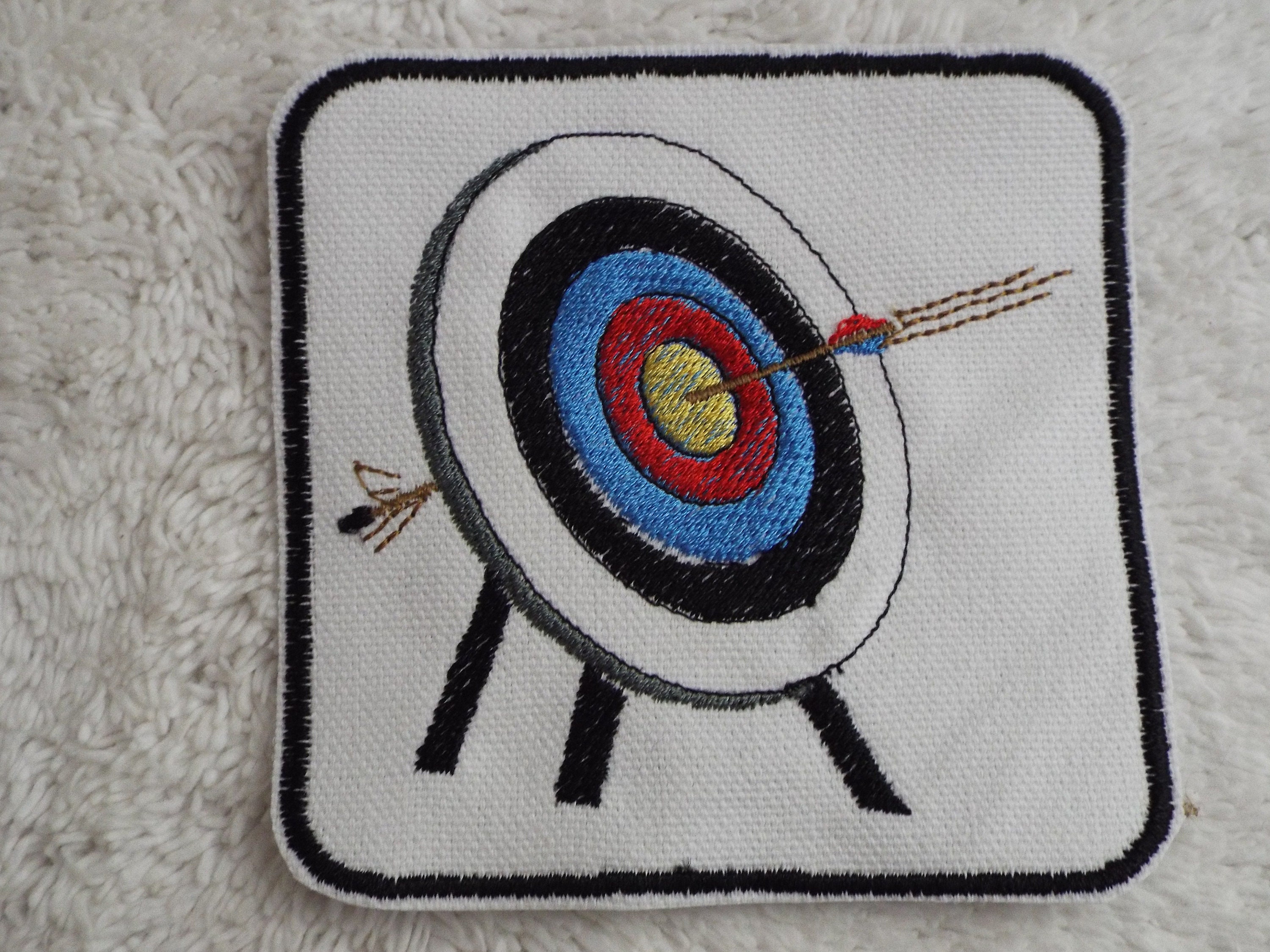 Archery Target Bullseye Embroidery Iron-on Patch - Etsy