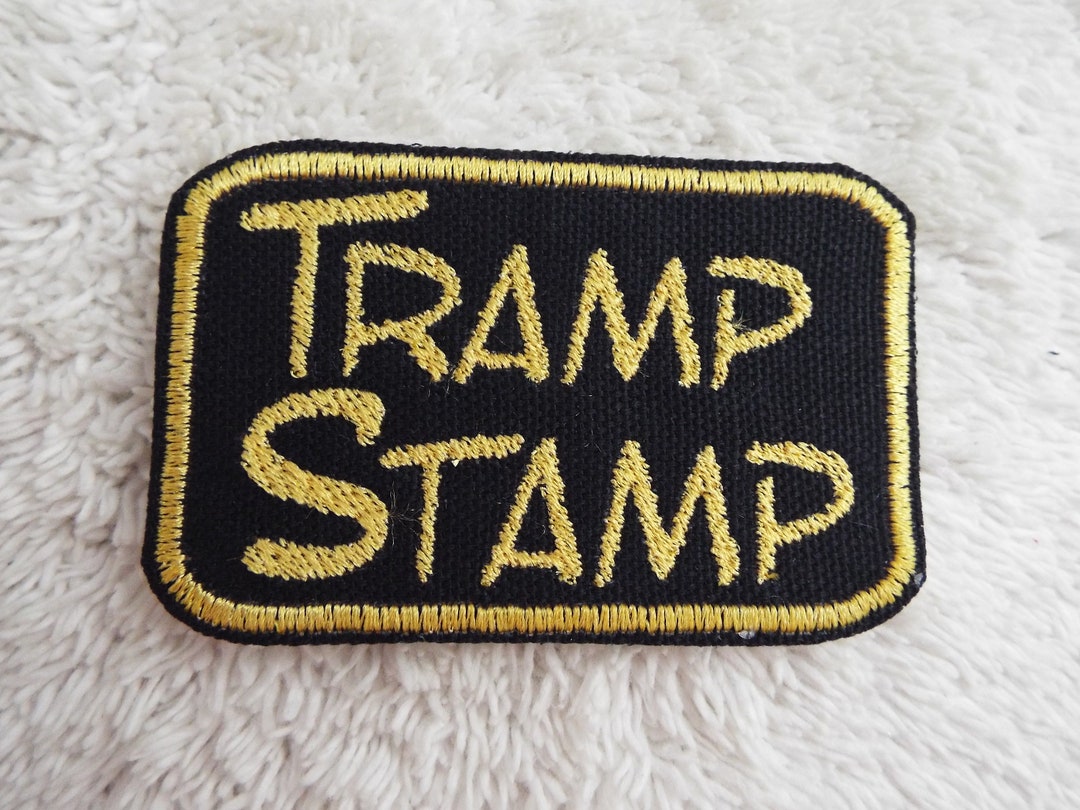 Tramp Stamp Embroidery Iron-on Patch - Etsy