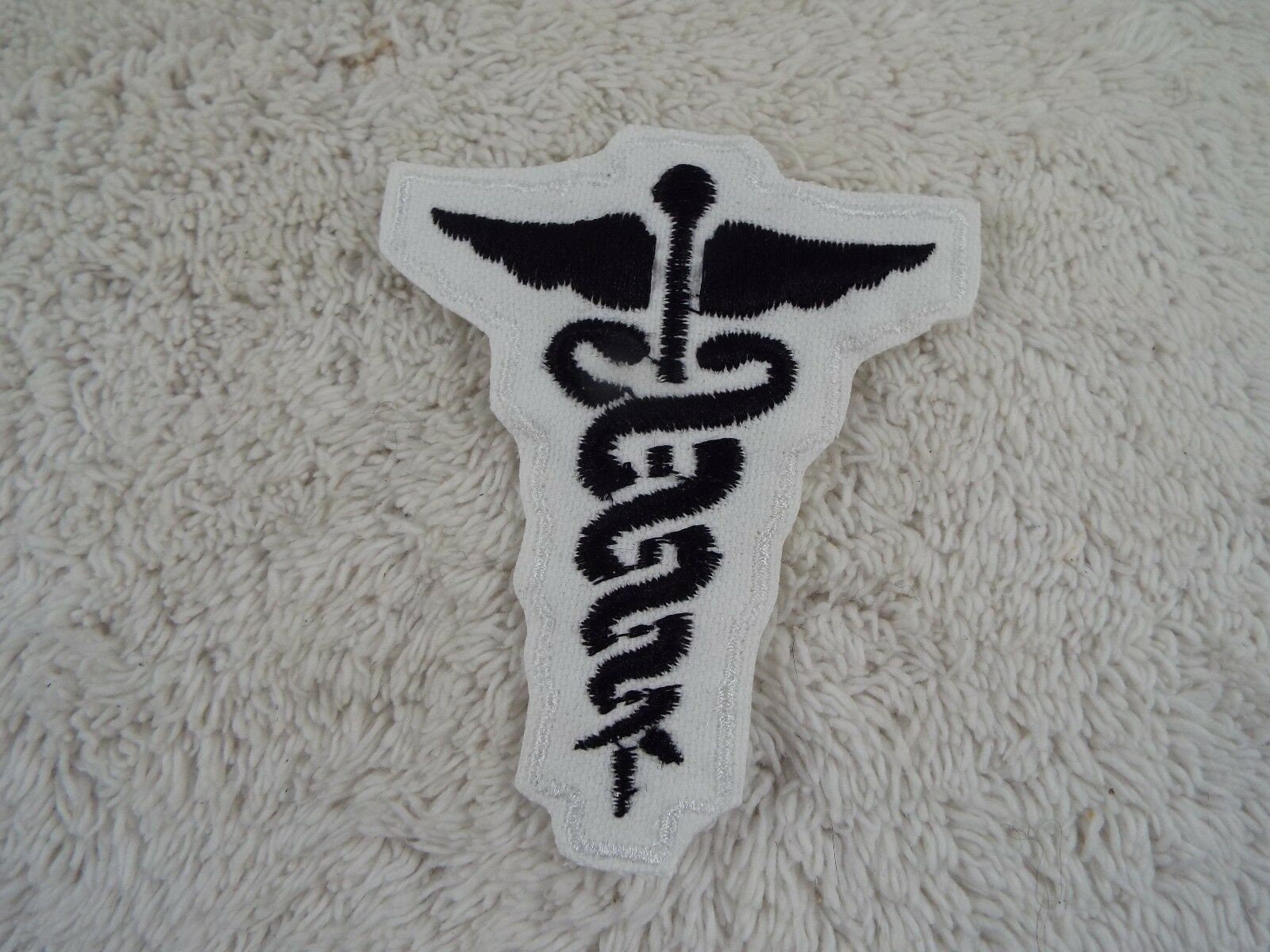 Caduceus Medical Emblem Embroidery Iron-on Patch - Etsy