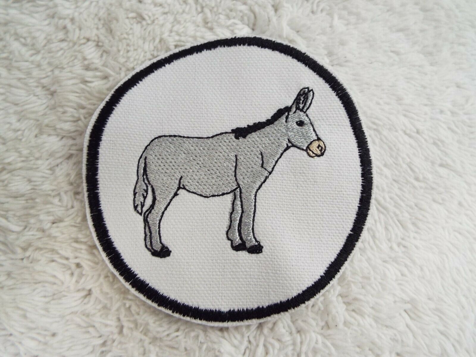 Donkey Embroidery Iron-on Patch - Etsy