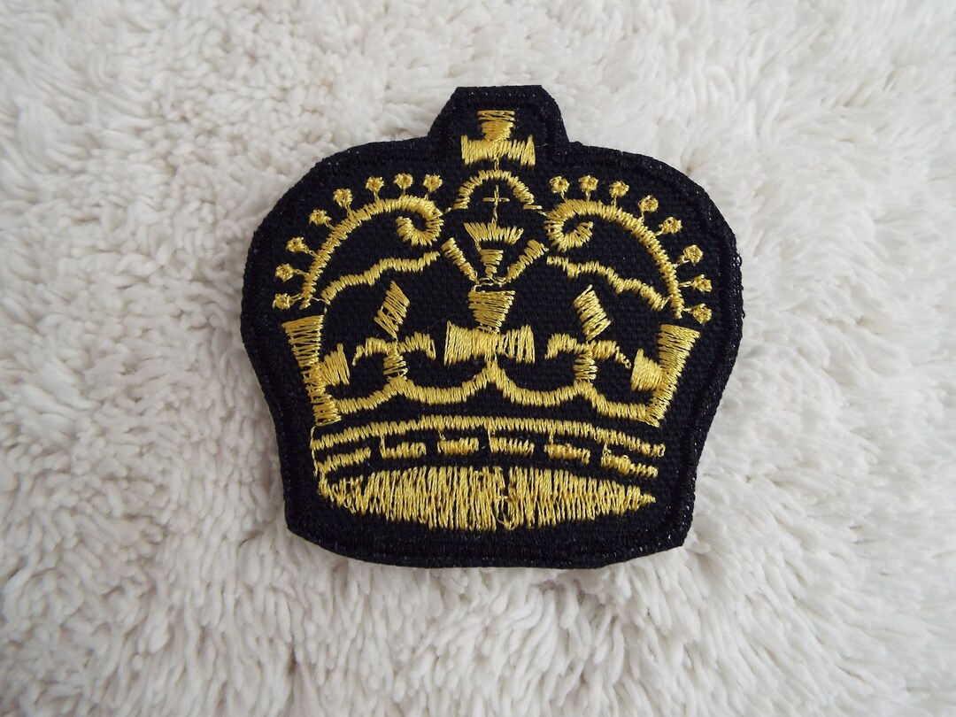 Gold Royal Crown Embroidery Iron-on Patch - Etsy