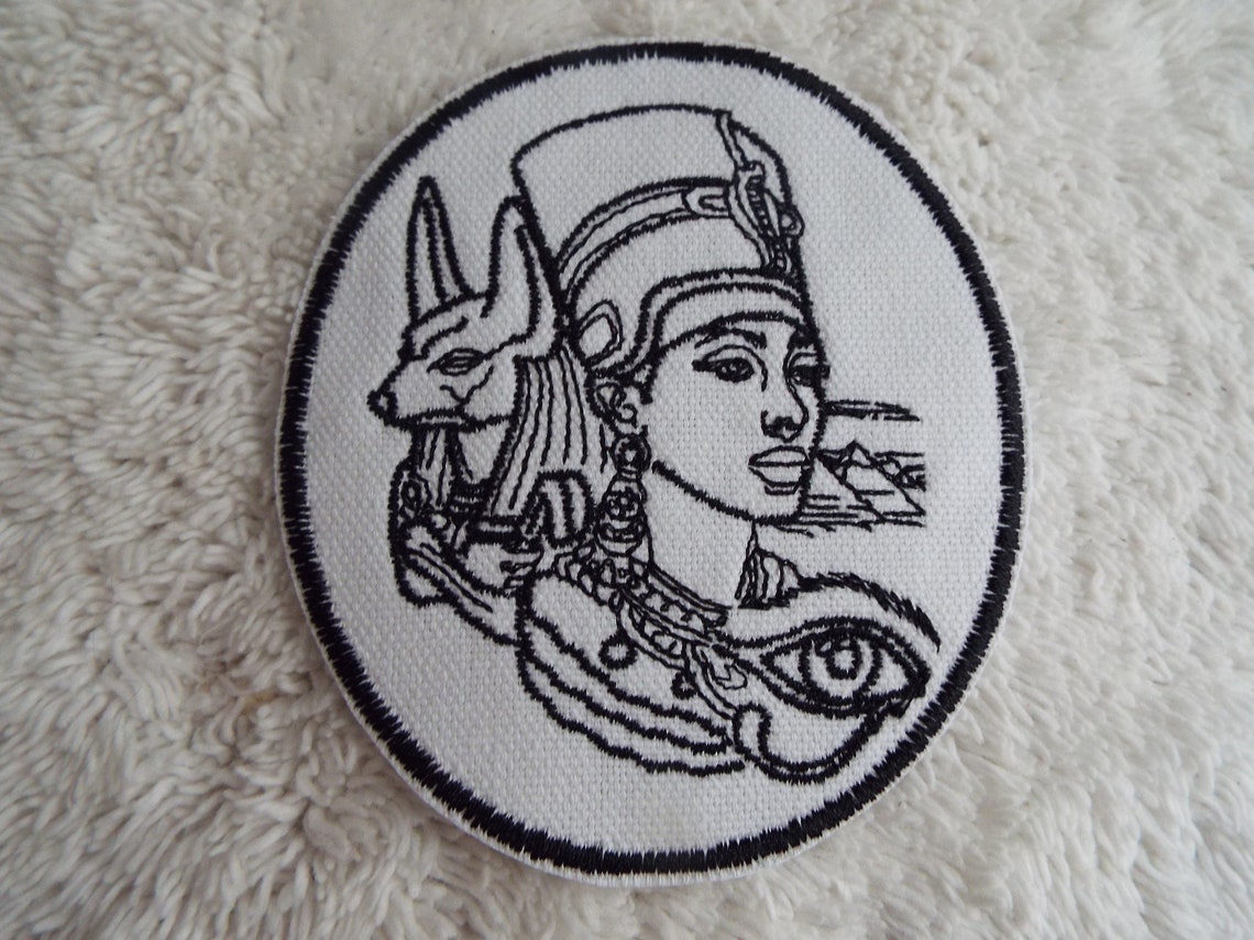 Egyptian Queen Anubis Embroidered Iron-on Patch - Etsy