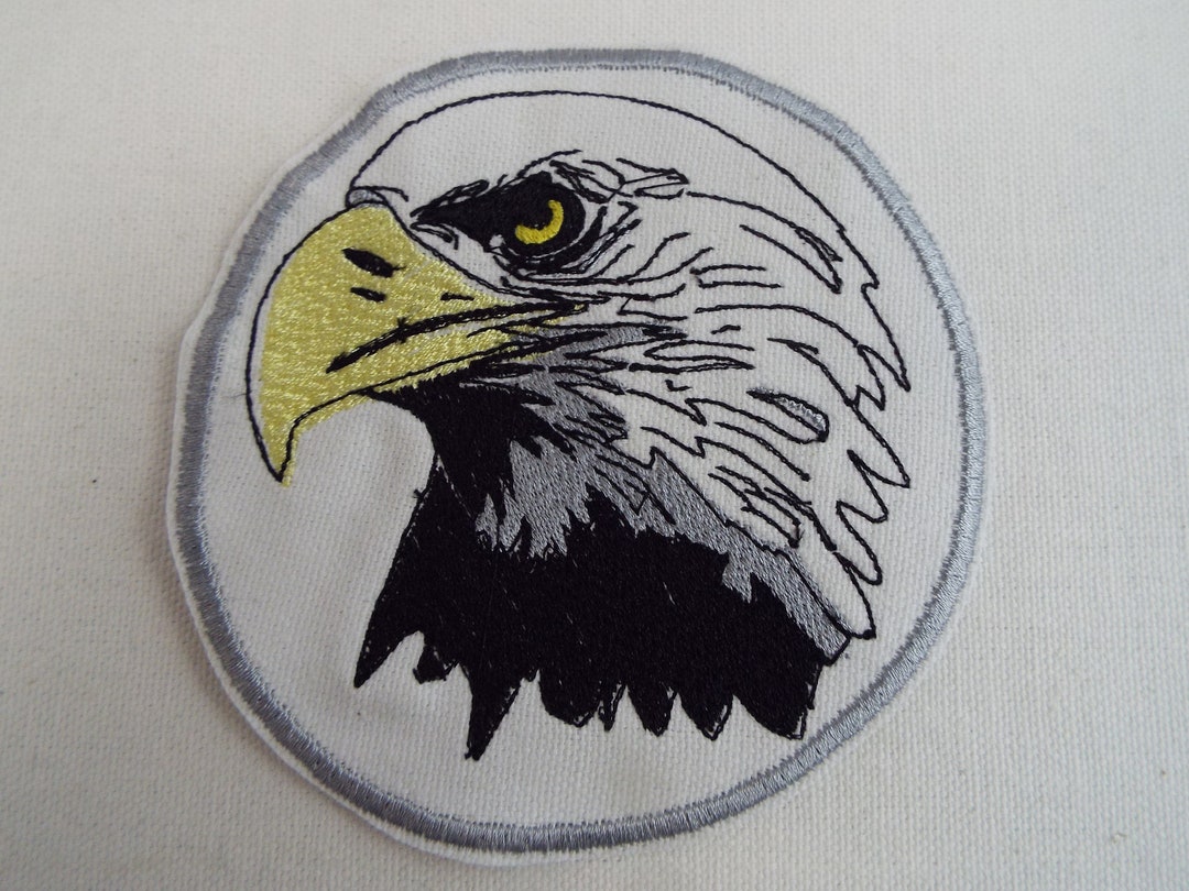 American Bald Eagle Embroidery Iron-on Patch - Etsy