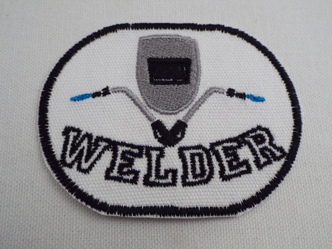 Welder Embroidered Iron on Patch - Etsy