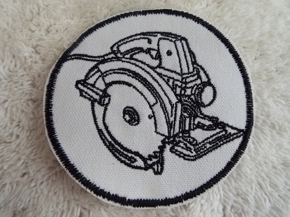 Circular Saw Embroidery Iron-on Patch - Etsy
