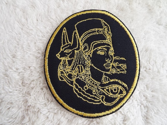 Egyptian Queen Anubis Embroidered Iron-on Patch - Etsy