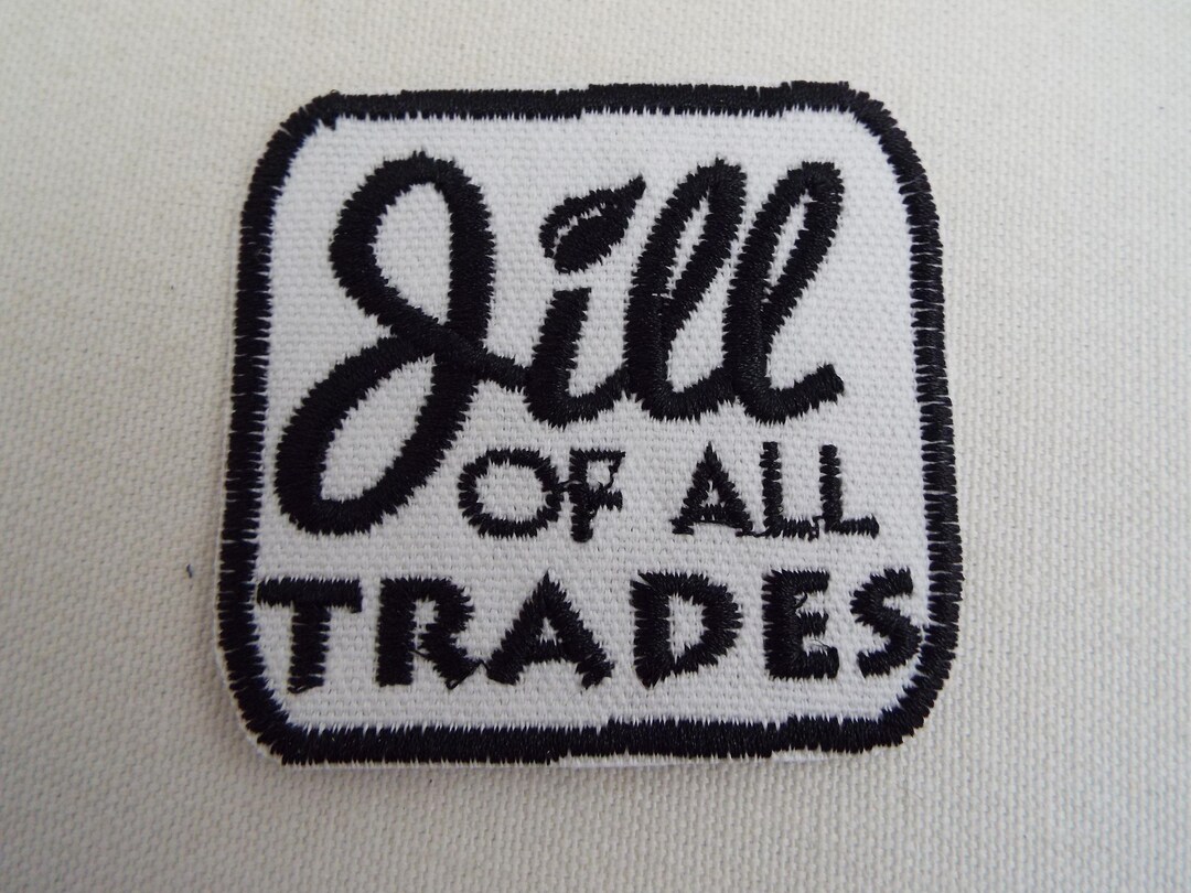 Jill of All Trades Embroidery Iron-on Patch - Etsy
