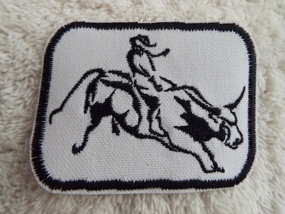 Western Cowboy Rodeo Bull Rider Embroidery Iron-on Custom - Etsy