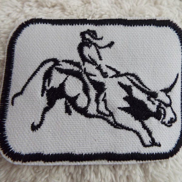 Bull Rider Patch - Etsy
