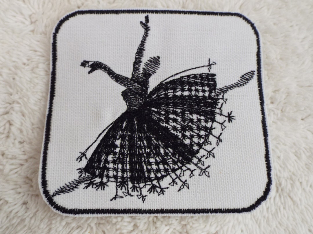 Dancing Ballerina Embroidery Iron-on Patch - Etsy