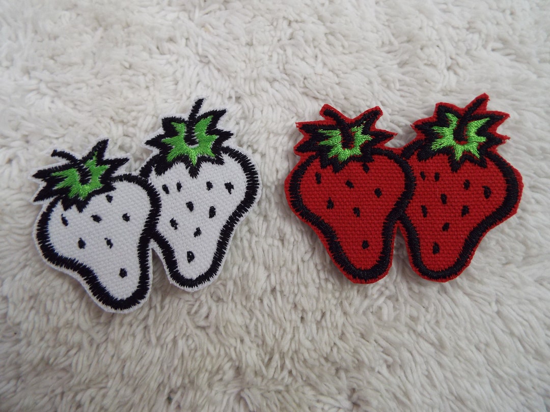 Strawberry Embroidery Iron-on Patch - Etsy