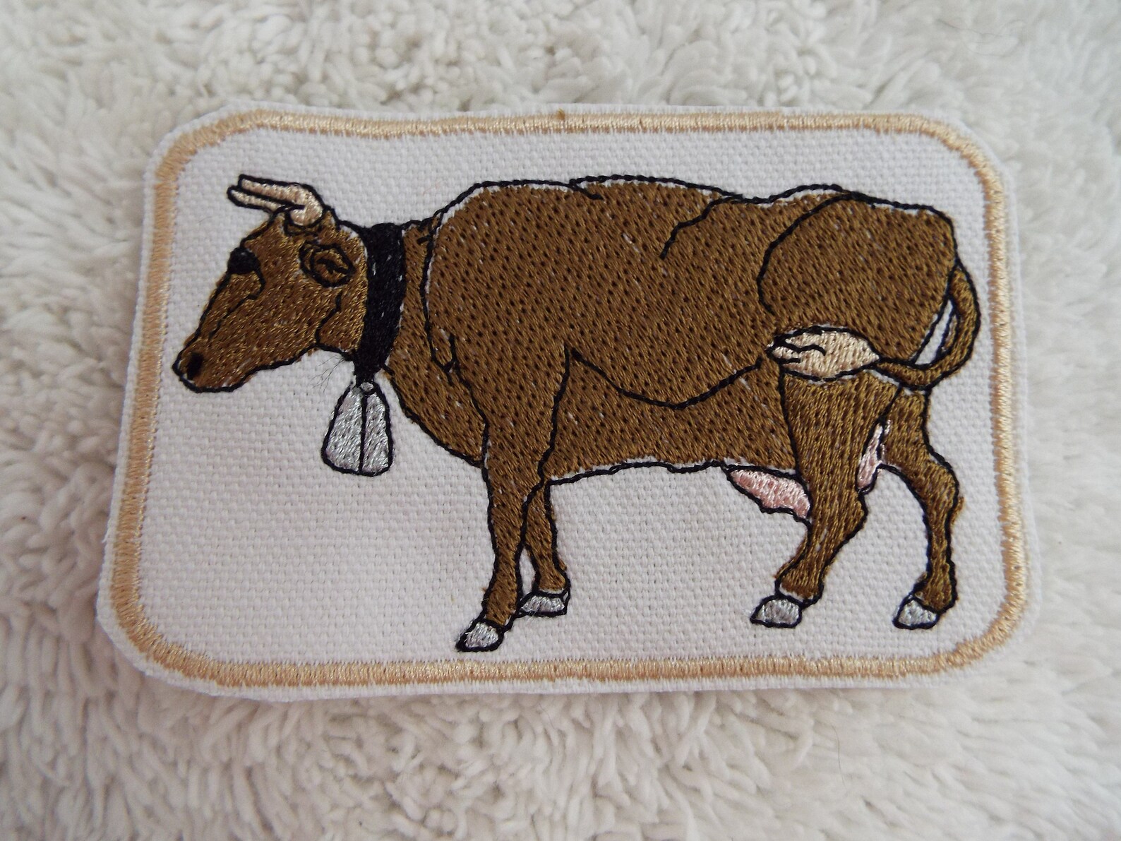 Brown Cow Iron-on Patch - Etsy