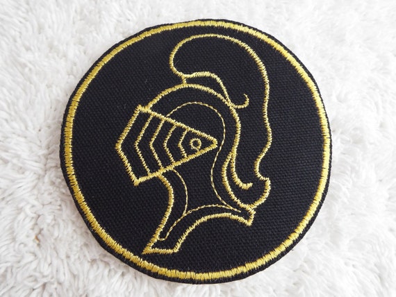 Medieval Knight's Helmet Iron on Patch - Etsy