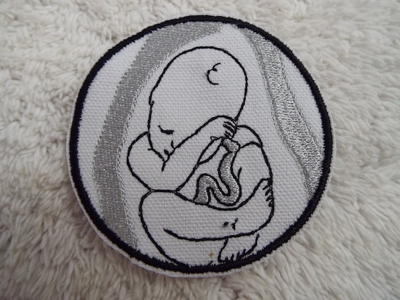 Baby Fetus Womb Motherhood Embroidery Iron-on Patch - Etsy
