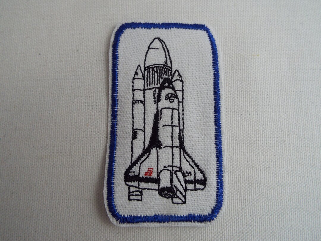 Space Shuttle Embroidery Iron-on Patch - Etsy