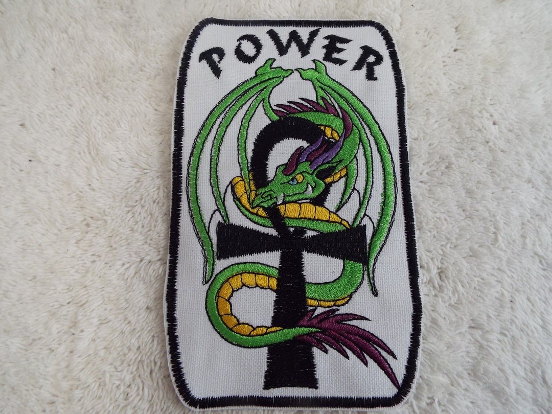 Dragon Ankh Power Embroidered Iron on Patch - Etsy
