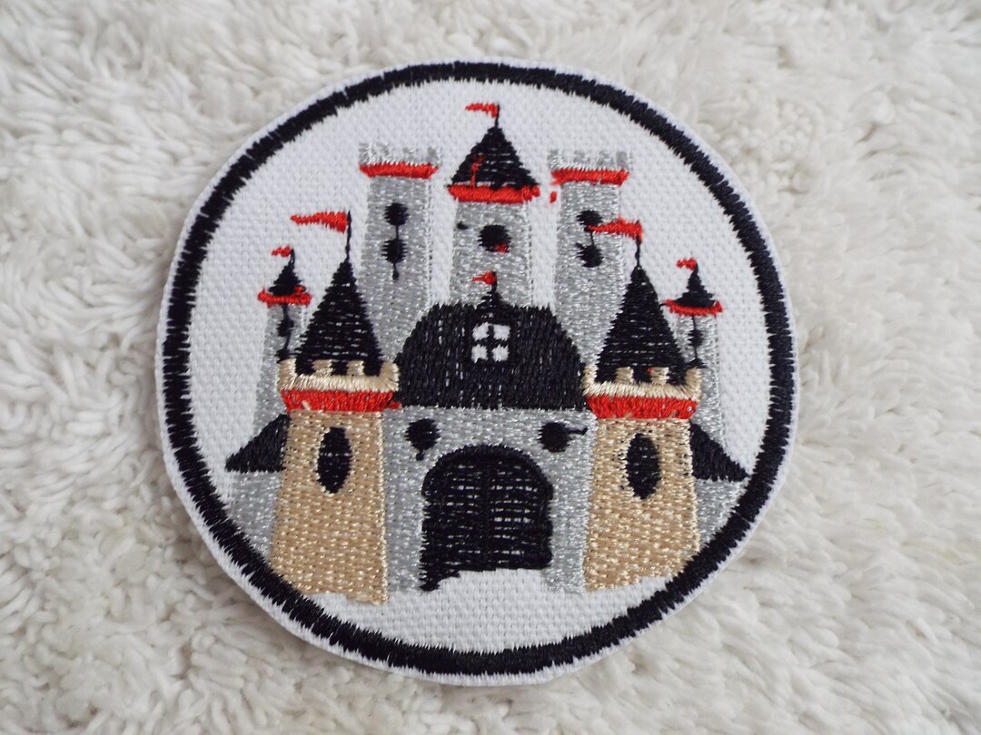 Princess Medieval Castle Embroidery Iron-on Patch - Etsy