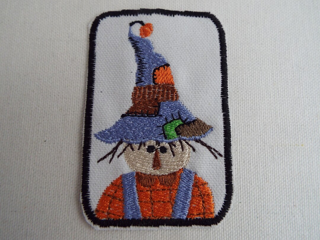 Scarecrow Embroidered Iron on Patch - Etsy