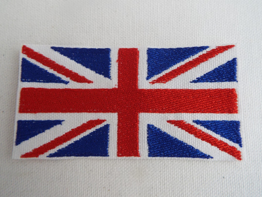 United Kingdom Flag Embroidery Iron-on Patch - Etsy