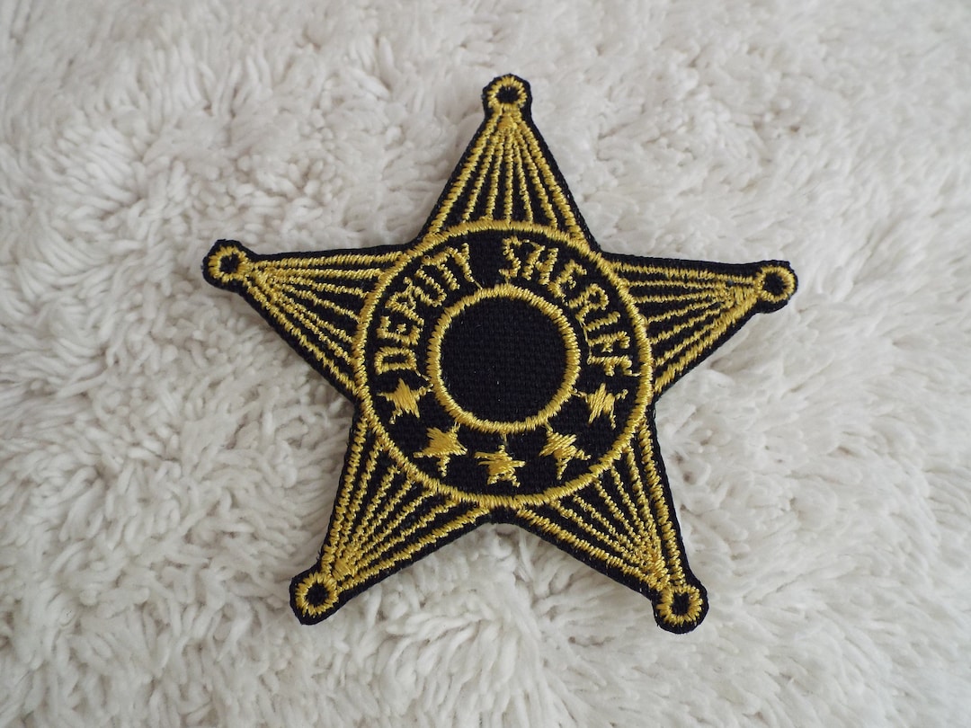 Deputy Sheriff Star Embroidered Iron-on Patch - Etsy