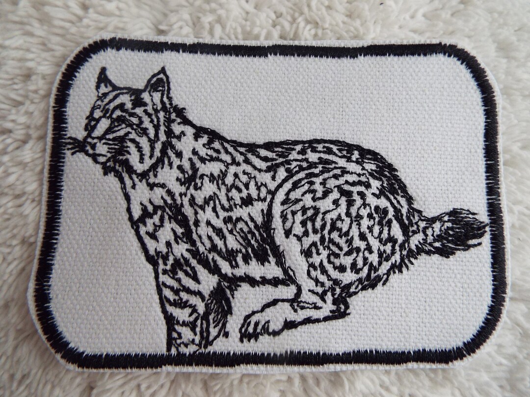 Bobcat Embroidered Iron on Patch - Etsy