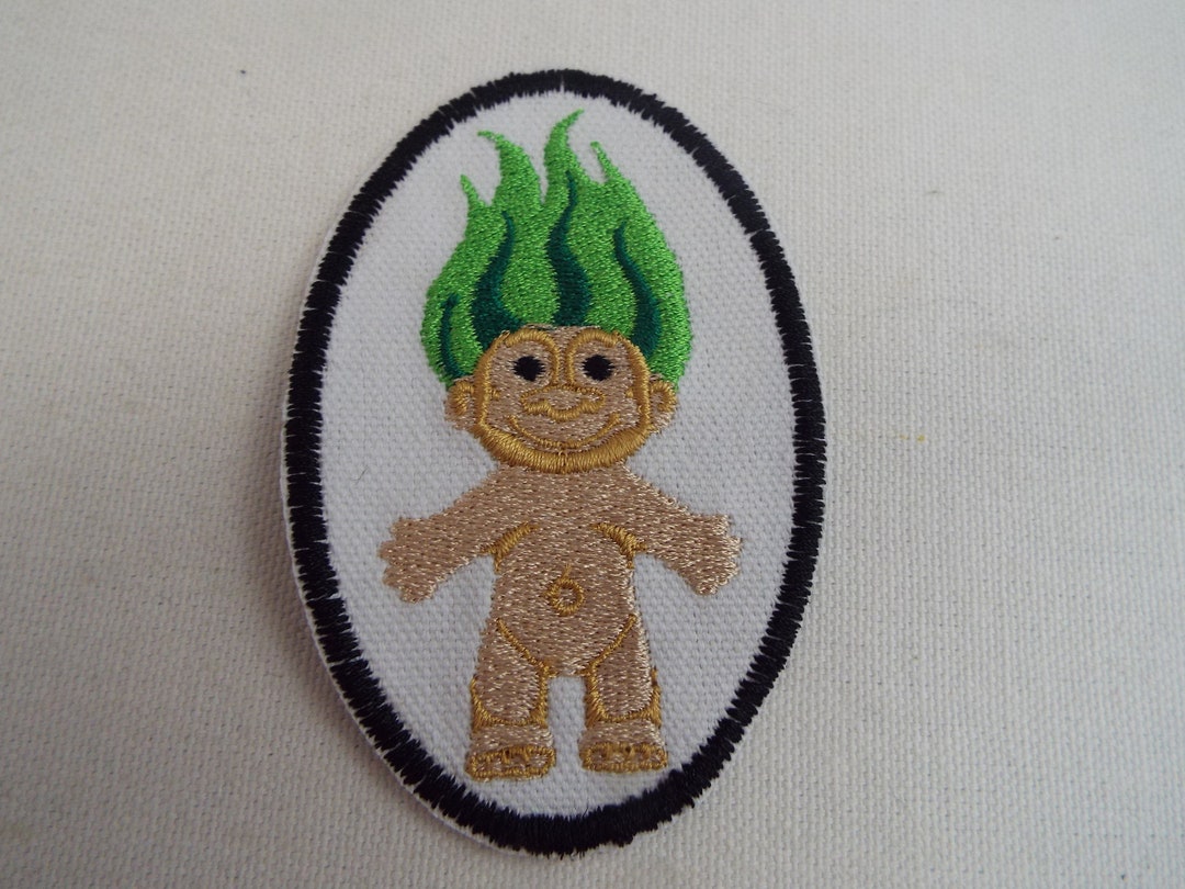 Troll Embroidered Iron on Patch - Etsy