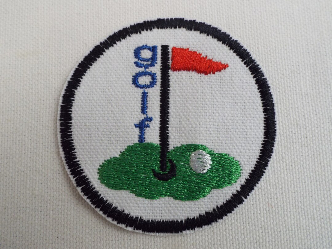 Golf Green Flag Embroidery Iron-on Patch - Etsy