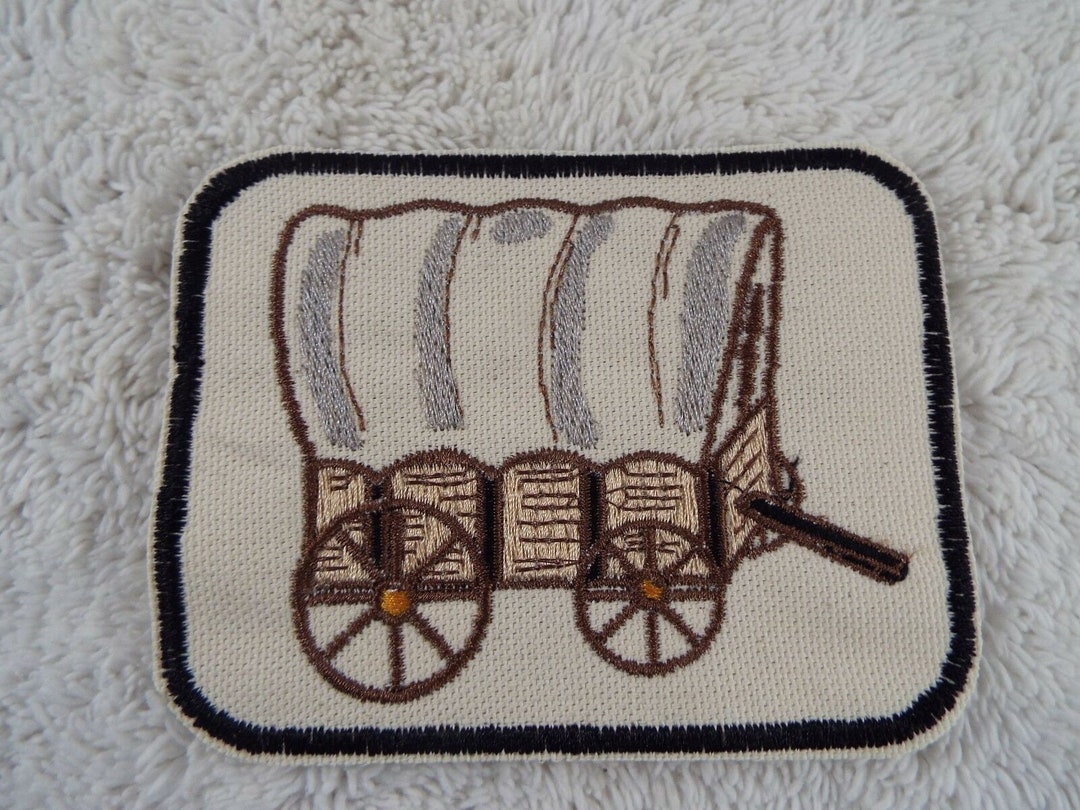CONESTOGA Wagon Embroidery Iron-on Patch - Etsy