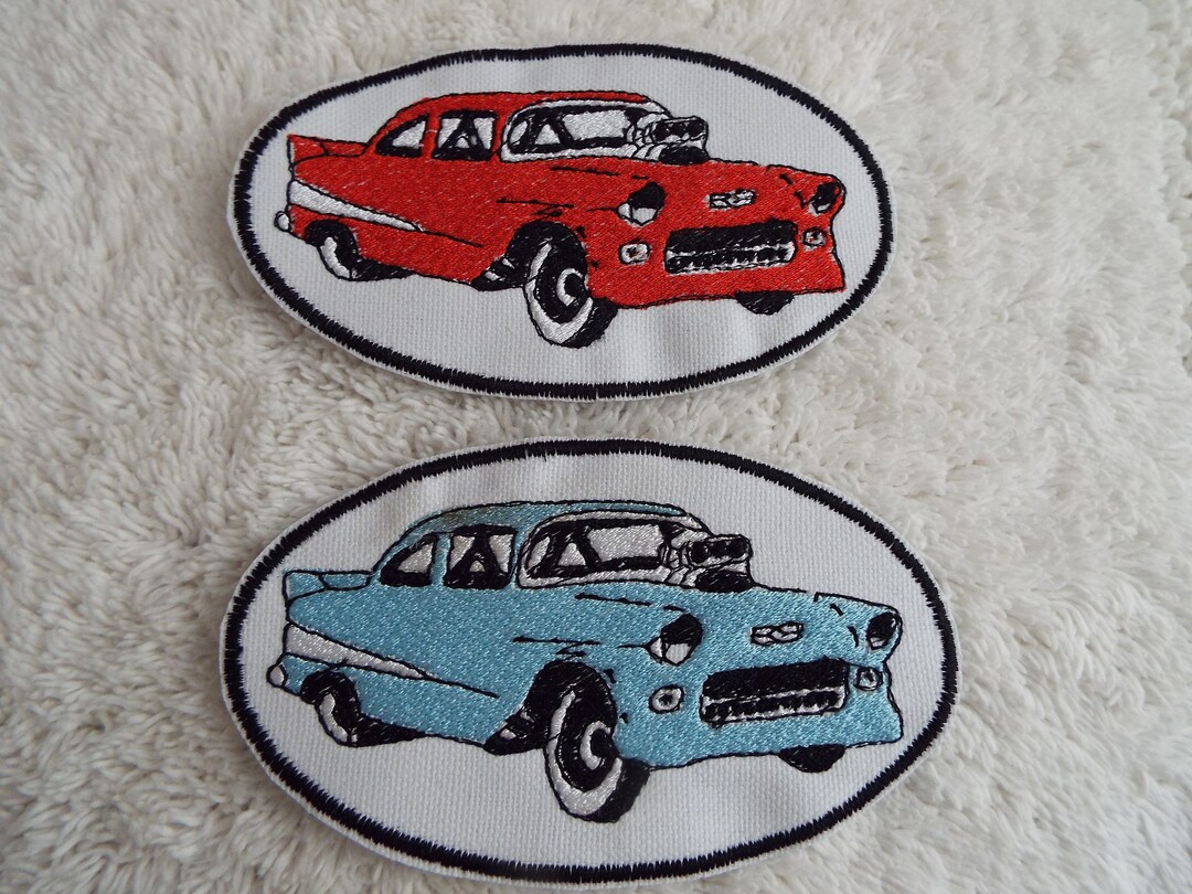 Hot Rod Car Embroidered Iron on Patch - Etsy