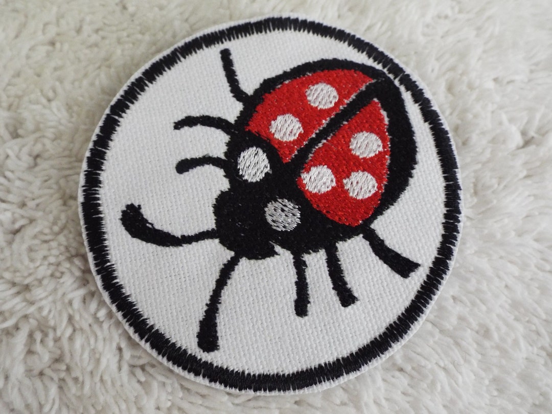 Ladybug Embroidery Iron-on Patch - Etsy