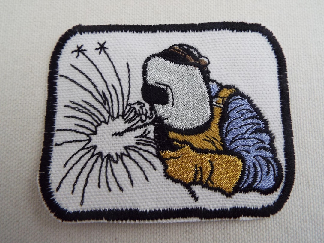 Welder Embroidered Iron on Patch - Etsy