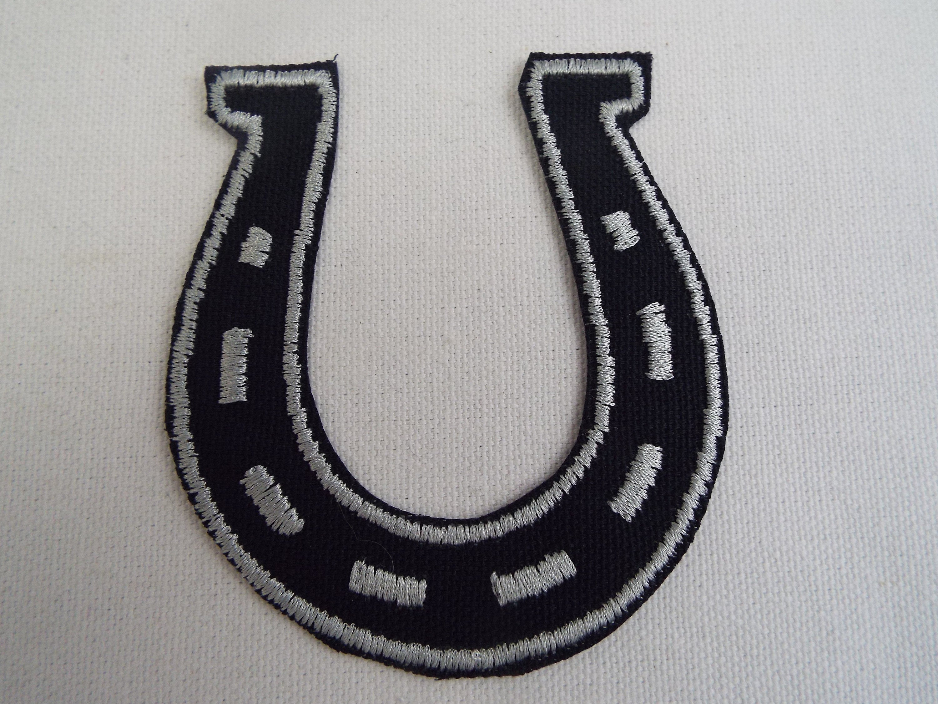 Horseshoe Embroidery Iron-on Patch - Etsy