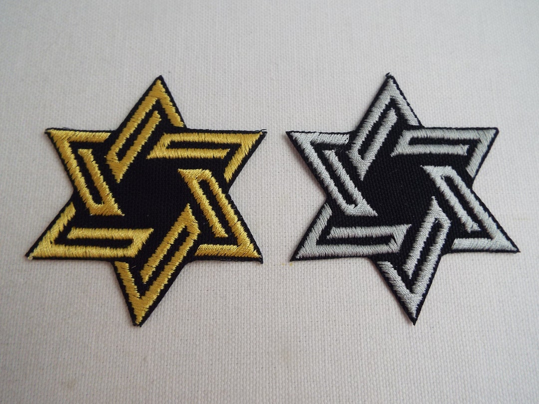 Jewish Star Embroidered Iron-on Patch - Etsy